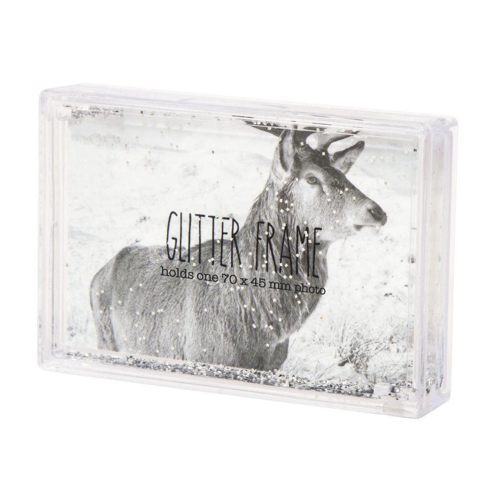 Buy L4 Blank Insert Photo Glitter Frame - 70 x 45mm (2.7 x 1.7 inch ...