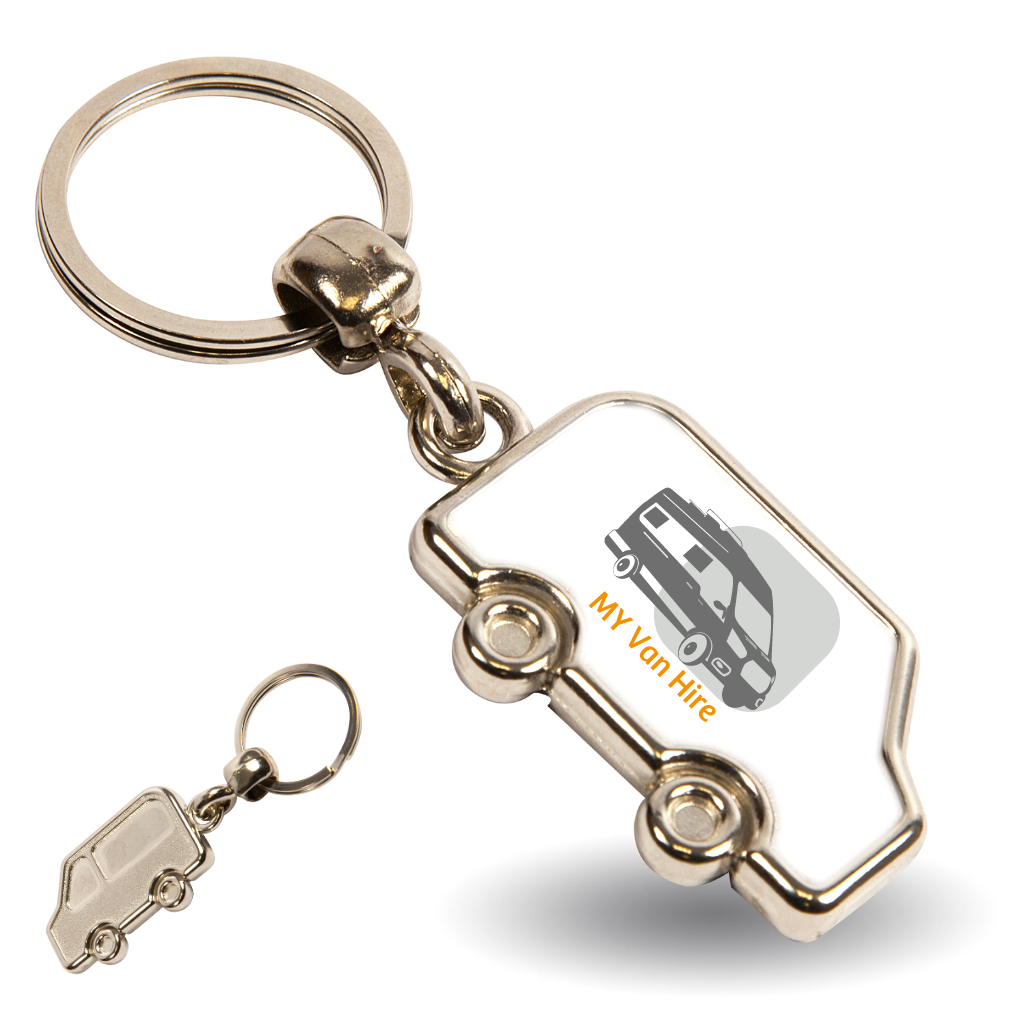 MV-N Van Shaped Metal Photo Keyrings – My Accessories