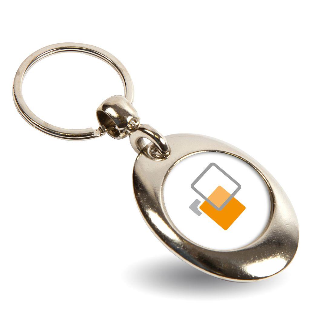 Buy MP-25D Round Blank Metal Photo Insert Keyring - Insert 25mm - Pack ...