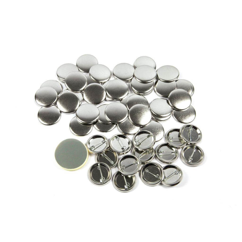 1 1/4 inch (32mm) Round USA T Series Metal Pin Back Button Badge Compo